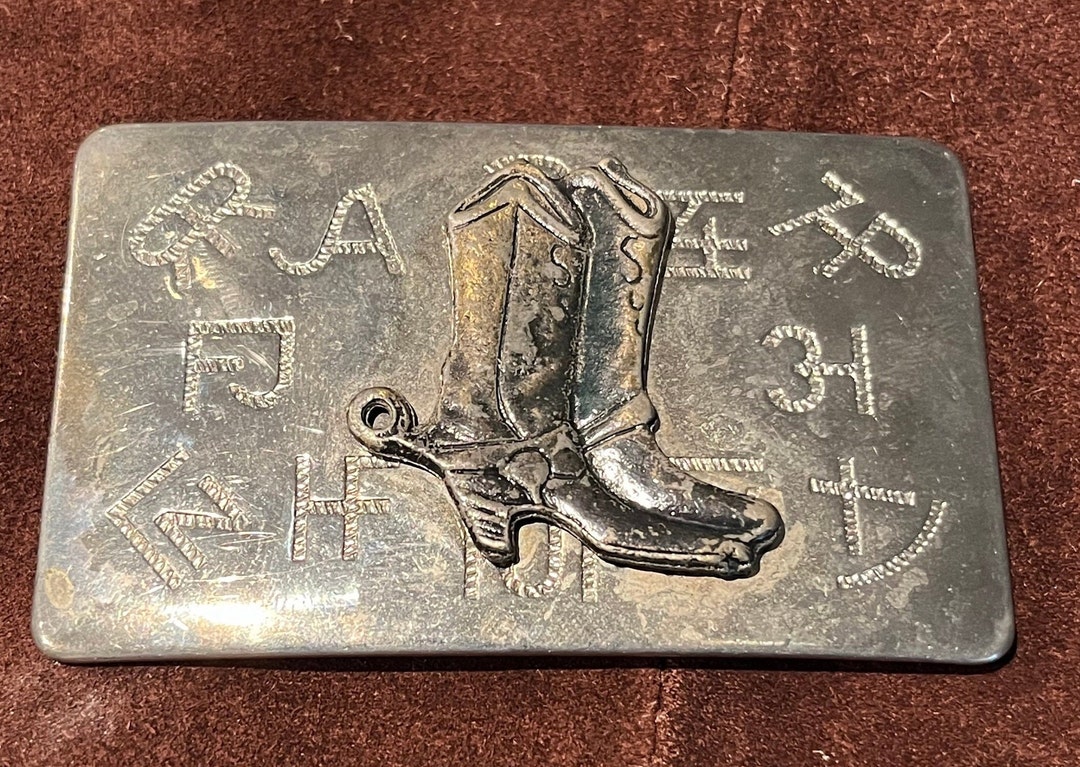 Cowgirl Boots Belt Buckle - Etsy