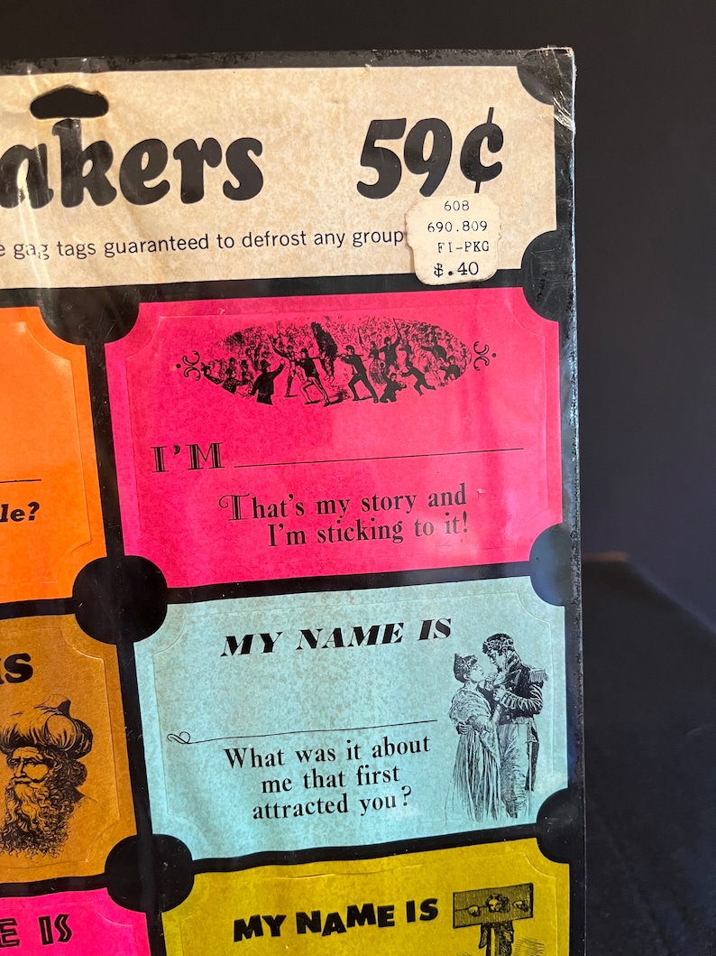 Hallmark Ice Breakers Name Tags - Etsy