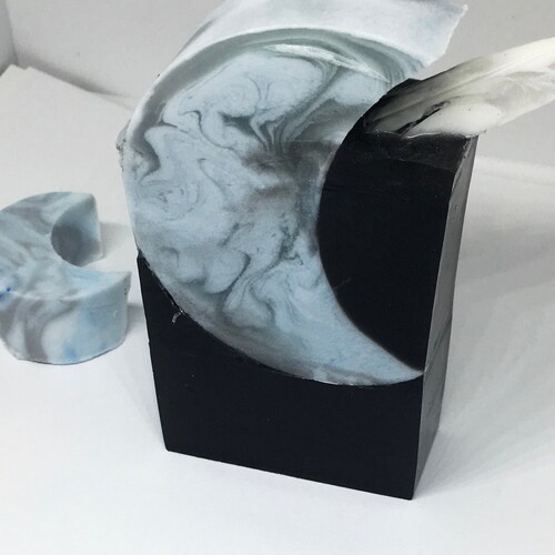 Crescent Moon Soap Moon Crystal Soap Outer Space Galaxy - Etsy Canada