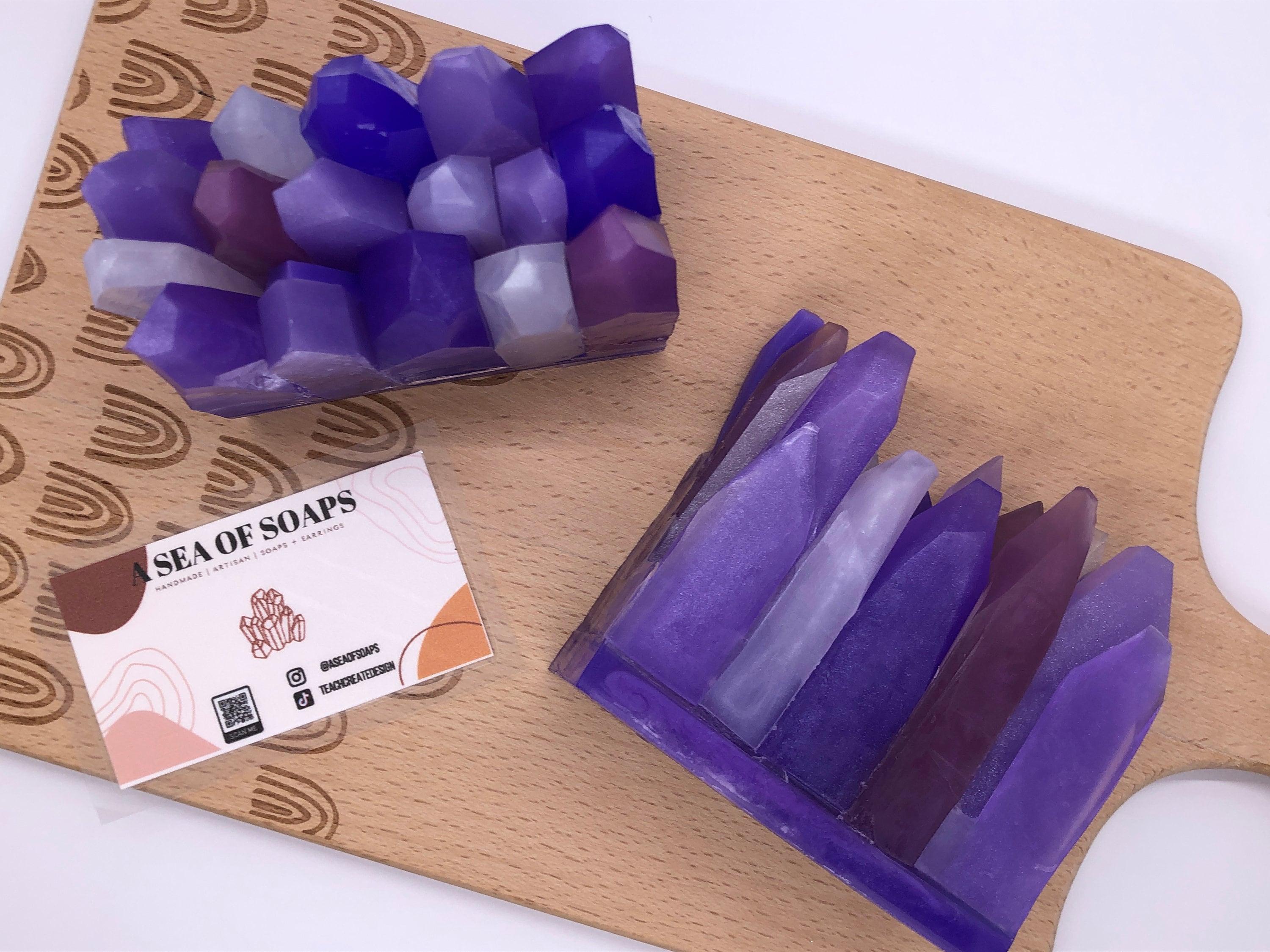 Amethyst Crystal Soap, Handmade Artisan Soap, Small Batch Soap ...