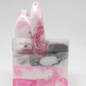 Rose Quartz Soap Pink Quartz Crystal Soap Shea Butter and - Etsy