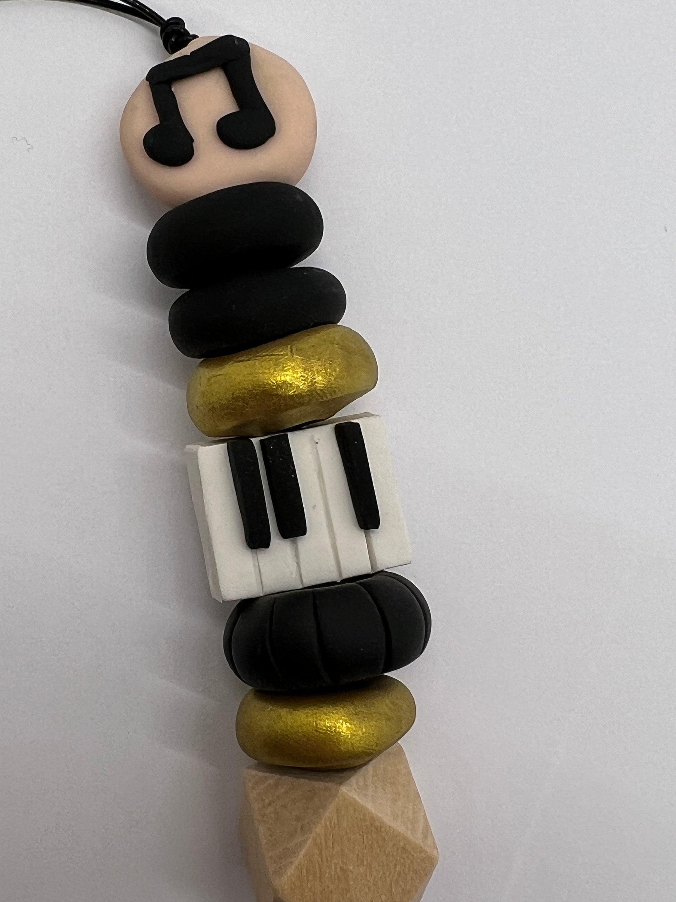 Music Teacher Lanyard, Piano Keyboard Beads, Handmade - Etsy