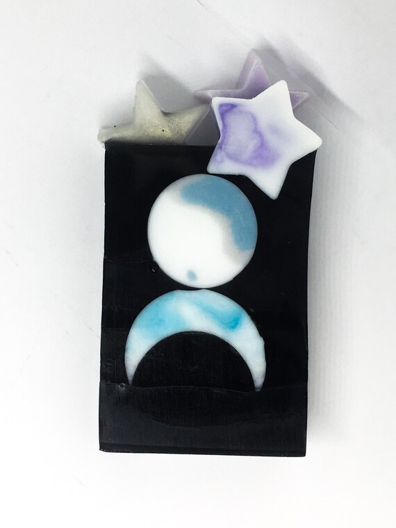Moon Tripper Handmade Soap Space Soap Galaxy Crescent | Etsy