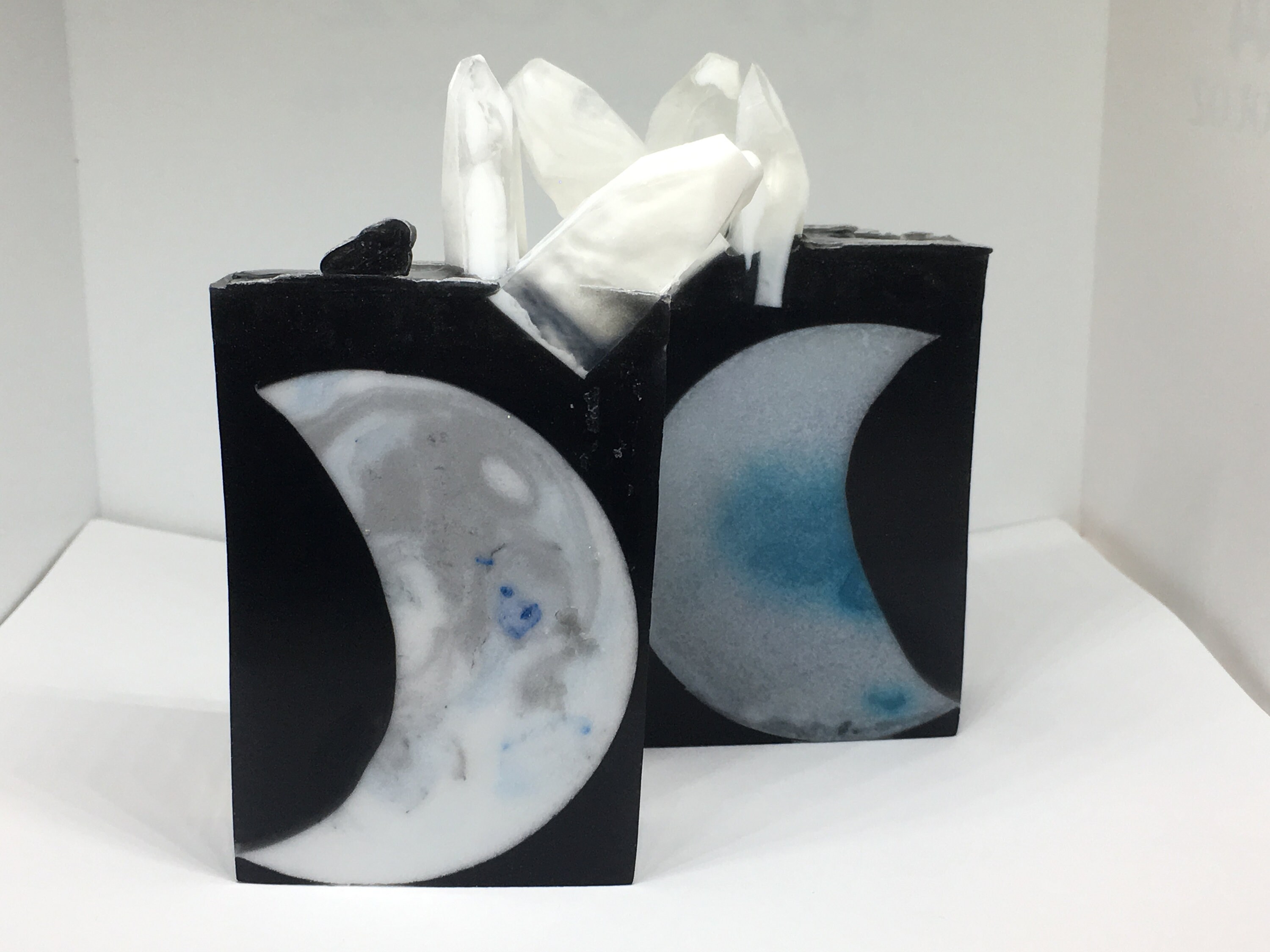 Crescent Moon Soap Moon Crystal Soap Outer Space Galaxy - Etsy Canada