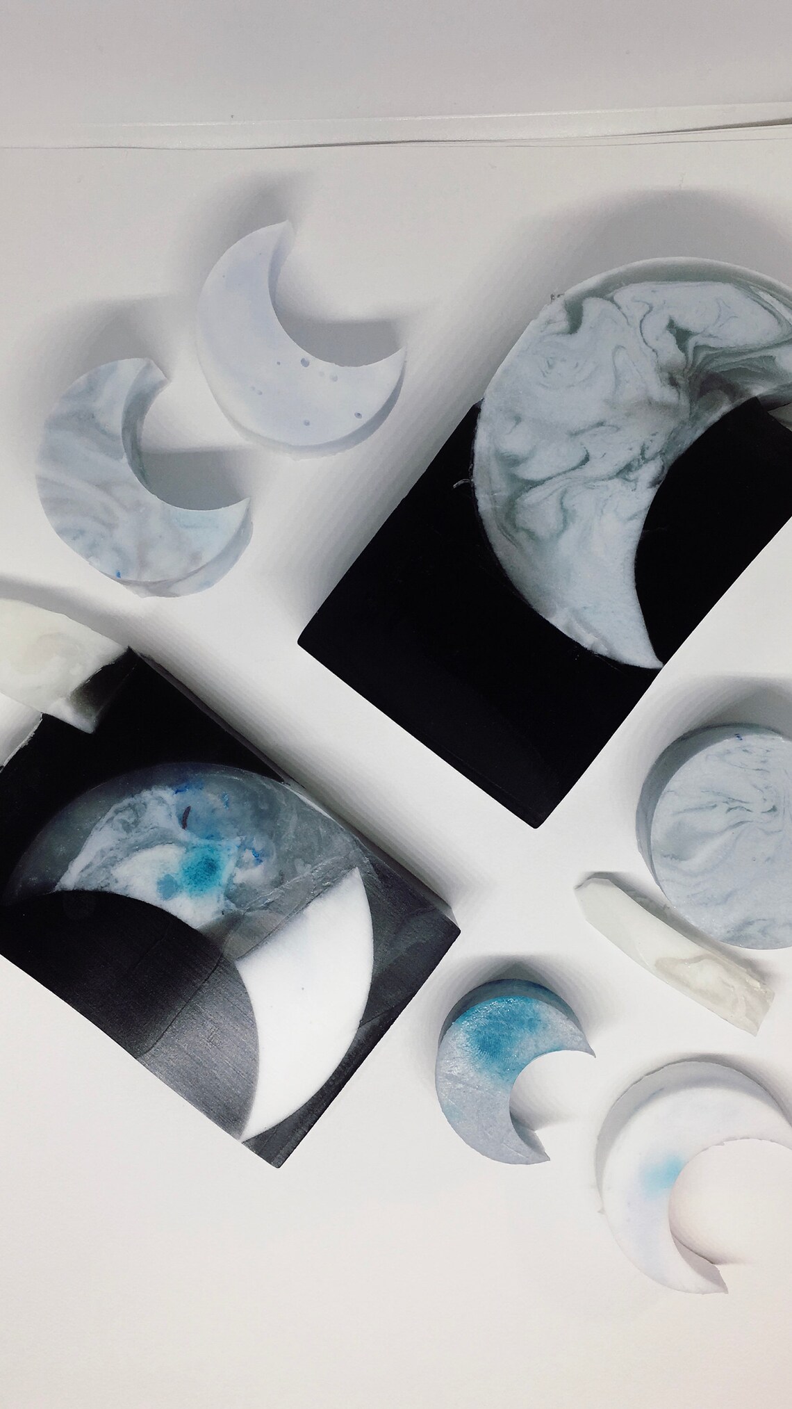 Crescent Moon Soap Moon Crystal Soap Outer Space Galaxy - Etsy Canada