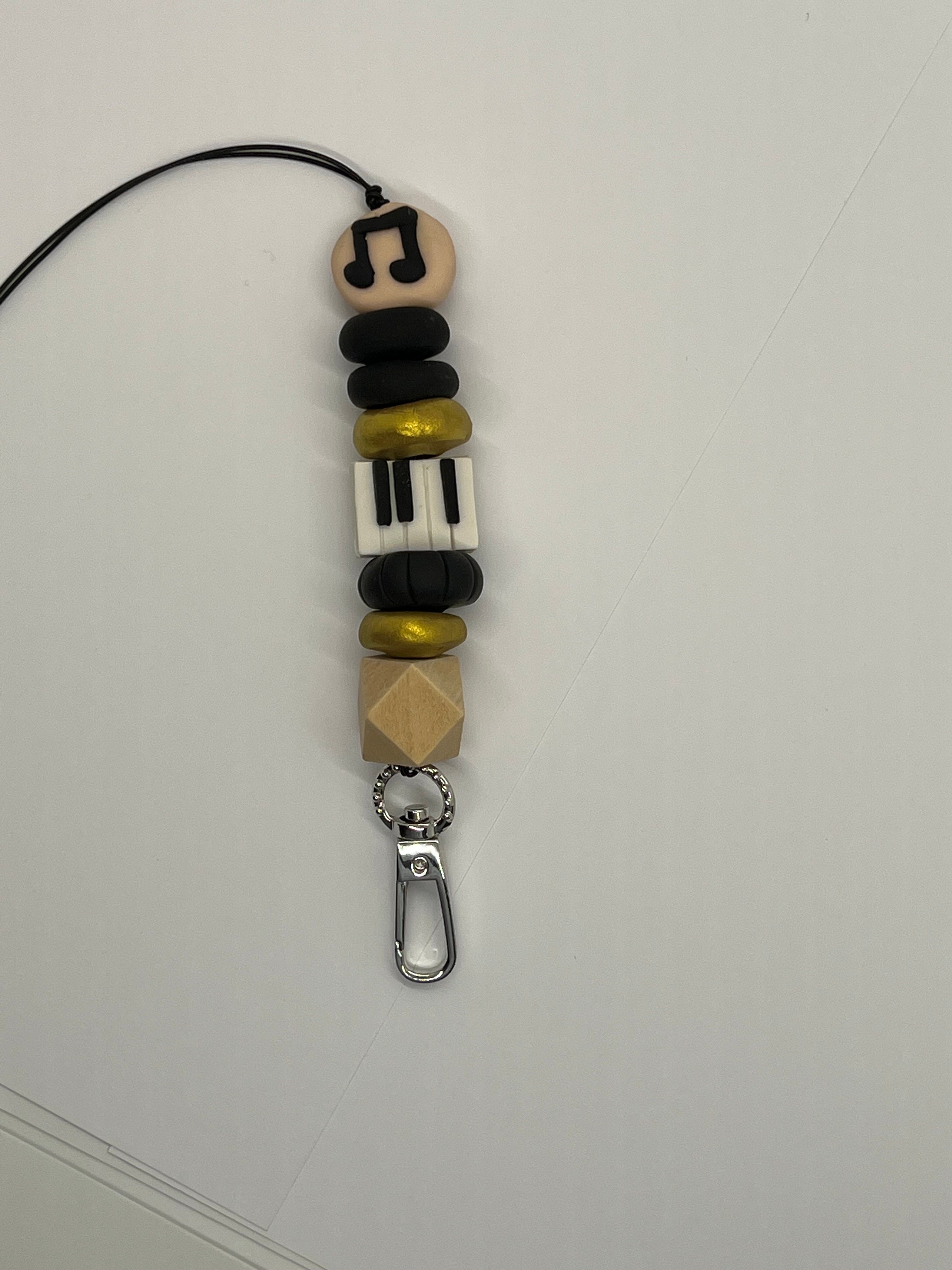 Music Teacher Lanyard, Piano Keyboard Beads, Handmade - Etsy