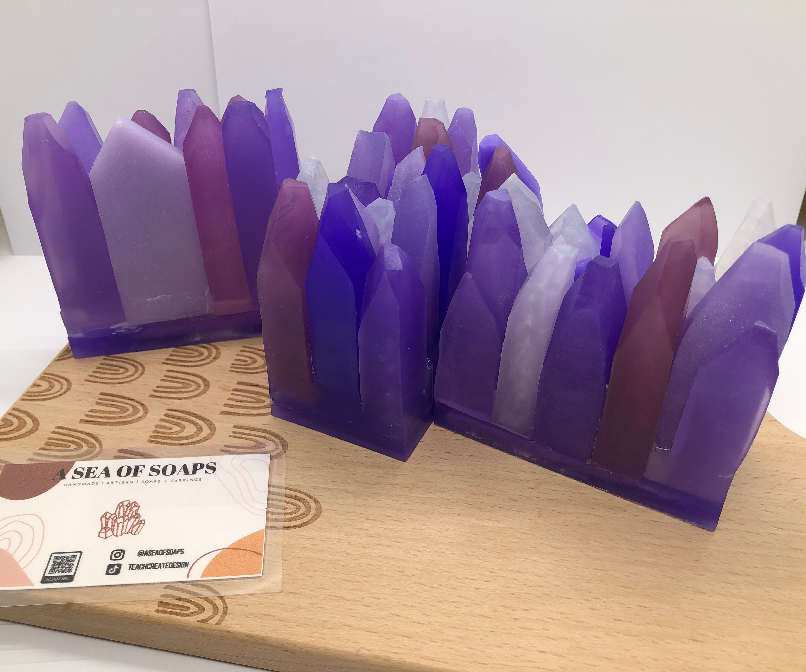 Amethyst Crystal Soap, Handmade Artisan Soap, Small Batch Soap ...