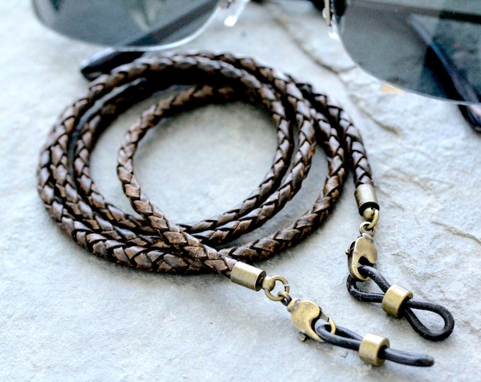 Mens Rustic Eyeglass Chain,lanyard, Eyeglass Chain, Glasses Chain, Eye ...