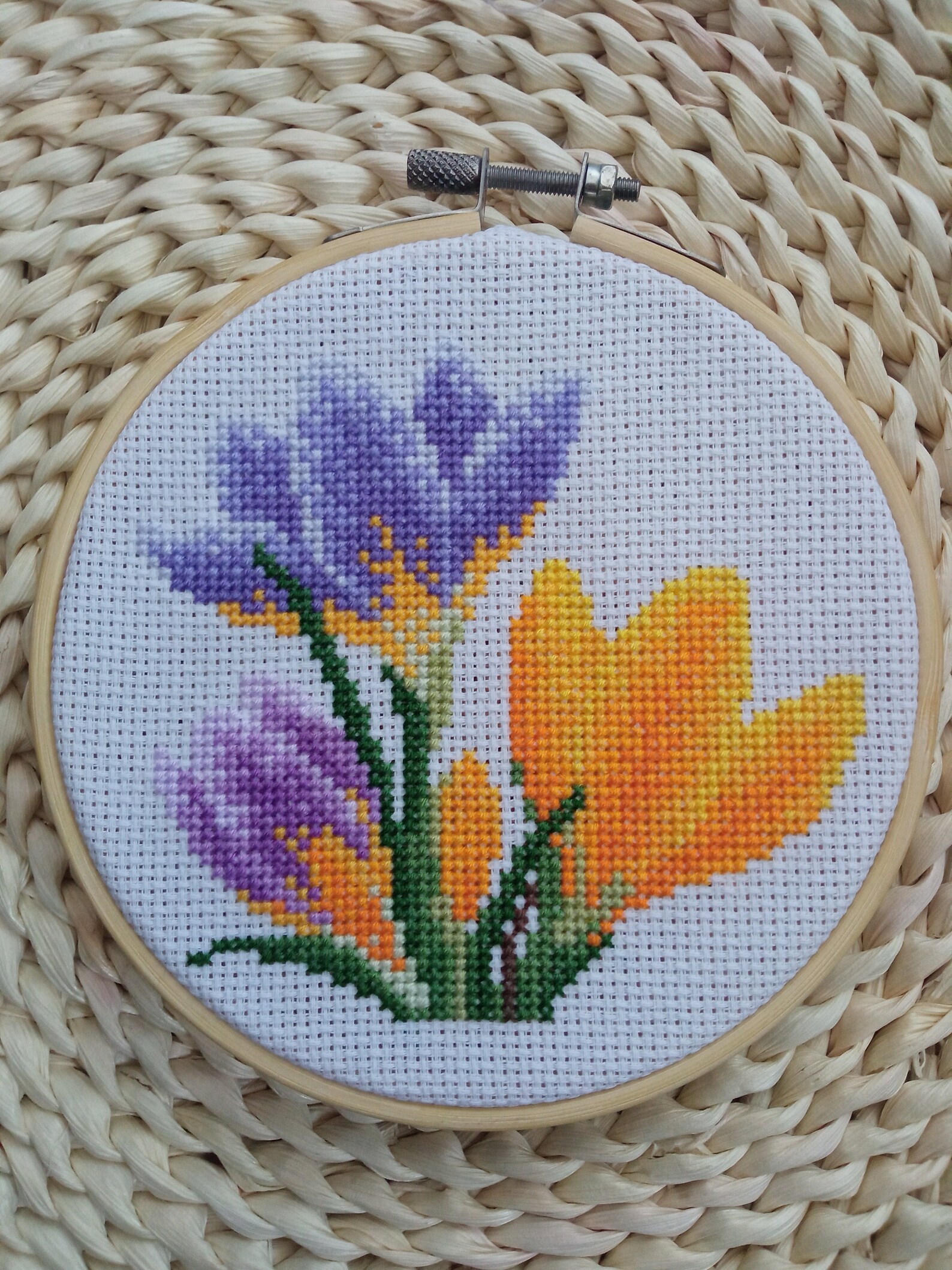 Spring Flower Cross Stitch Pattern Crocus Spring Bouquet PDF - Etsy