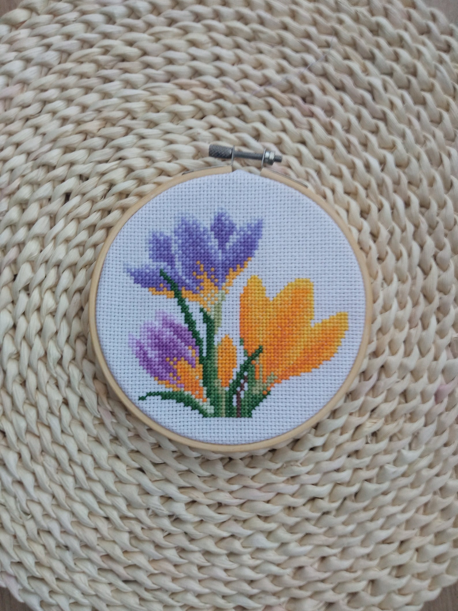 Spring Flower Cross Stitch Pattern Crocus Spring Bouquet PDF - Etsy