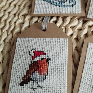 Christmas Gift Tags Cross Stitch Pattern, Cross Stitch Label, Thank You ...