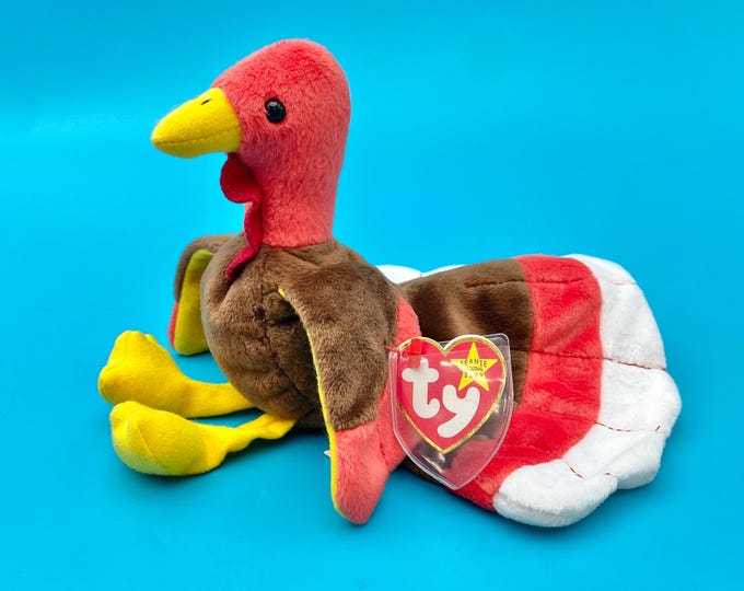 Ty Beanie Babies Gobbles the Turkey - Etsy
