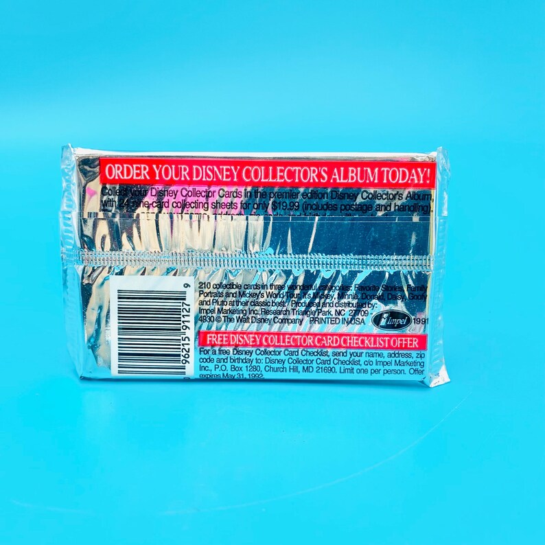 Disney Collector Cards 15 per Pack (1 Pack) - Etsy