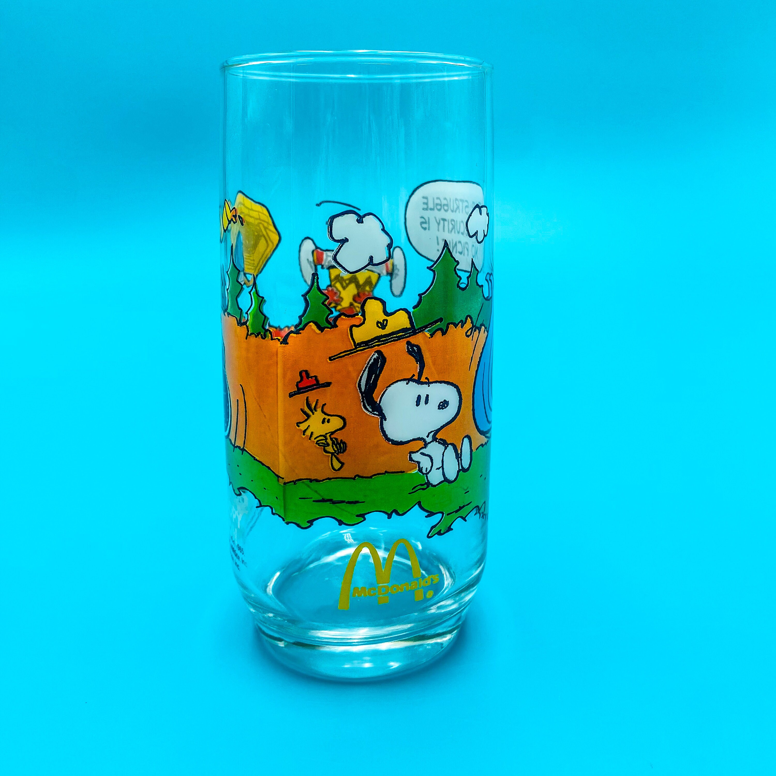 Mcdonalds Peanuts Camp Snoopy Glasses 1965 the Struggle for Security is ...