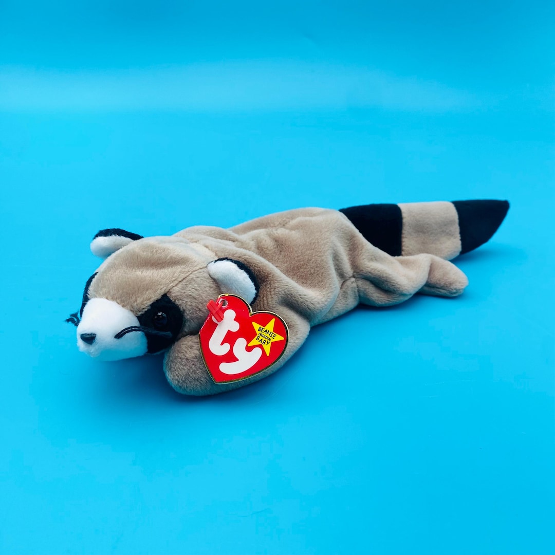 1995 Ty Beanie Baby Ringo the Raccoon - Etsy