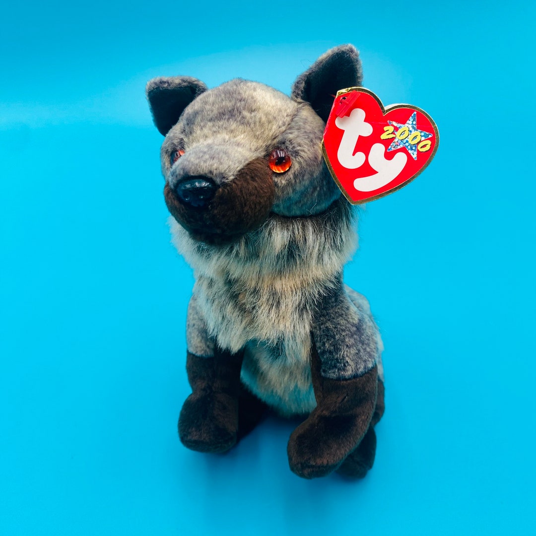 Ty 2000 Beanie Baby Howl the Wolf - Etsy