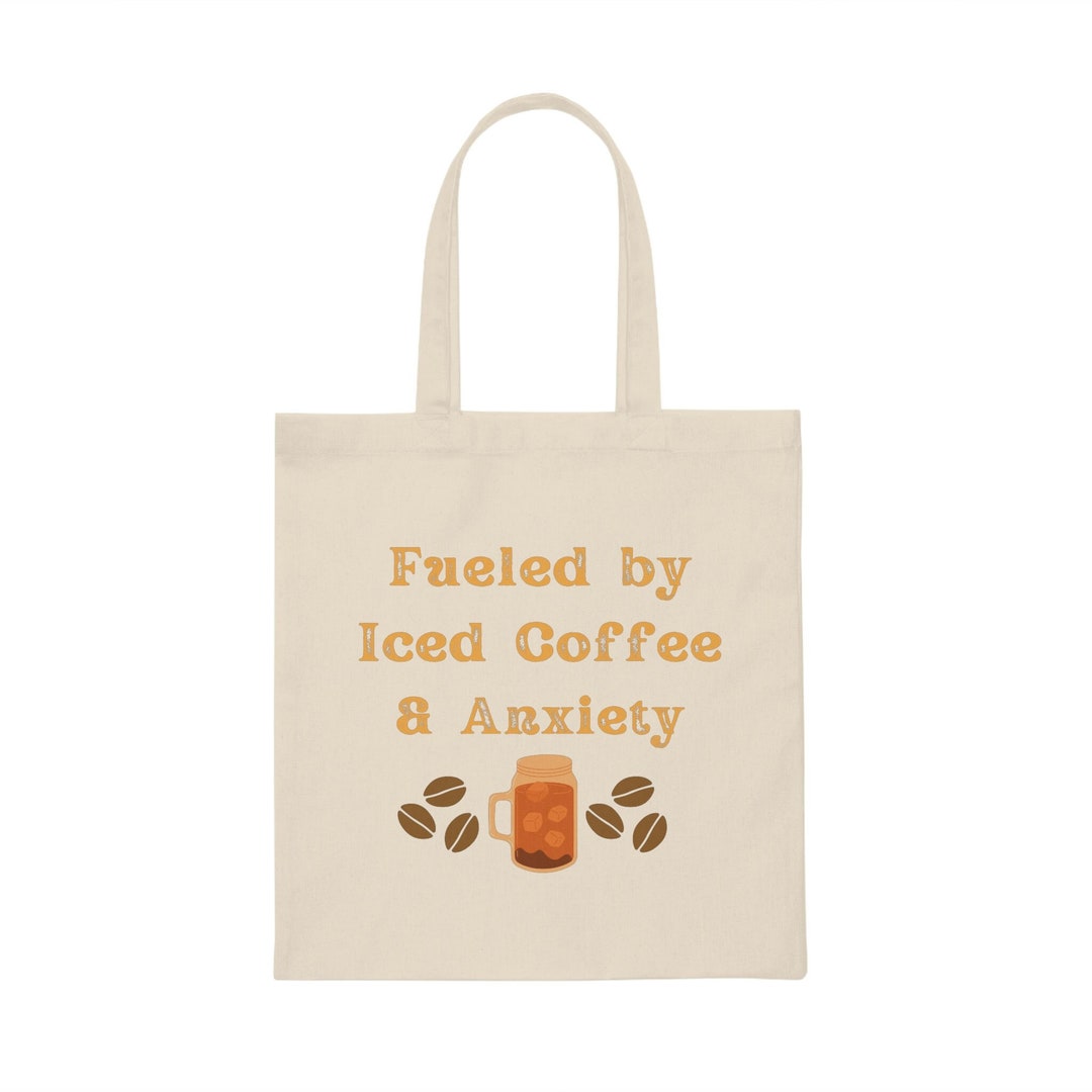 Tote, Bag, Iced Coffee, Iced Coffee Lover, Birthday Gift for Her, Gift ...