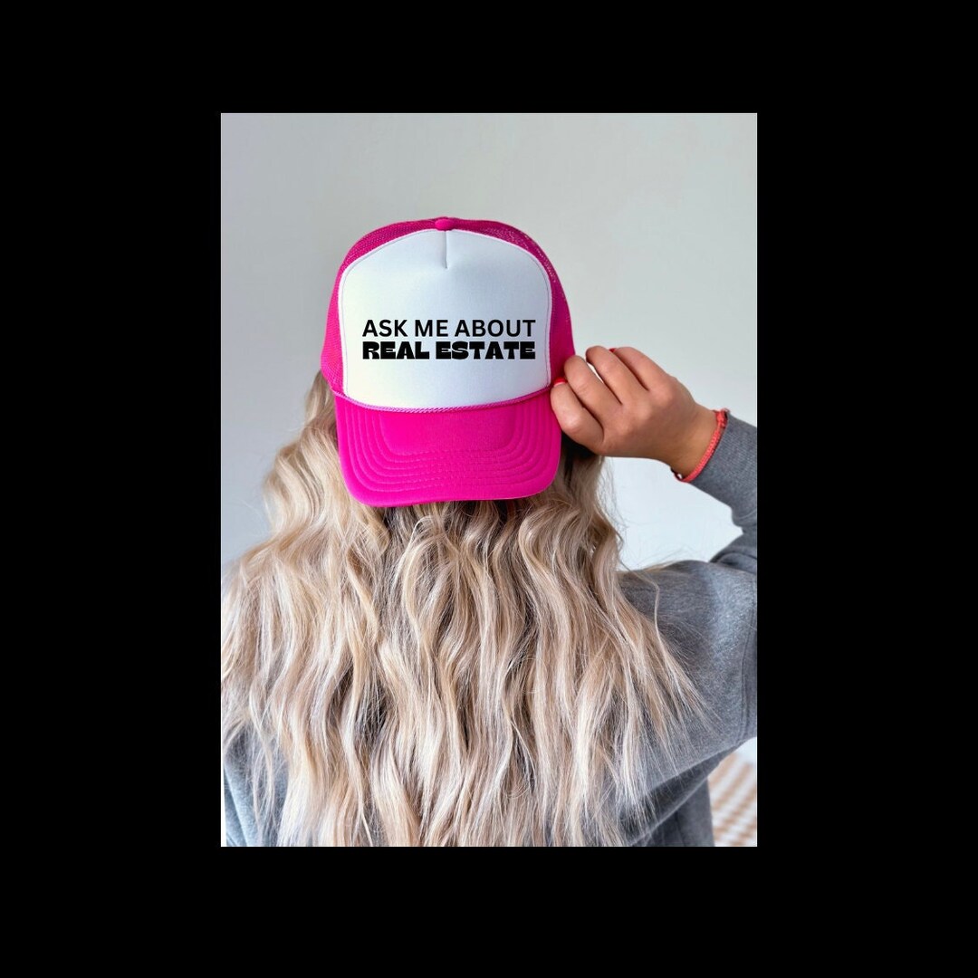 Real Estate Trucker Cap, Realtor Hat, Broker Baseball Cap, Real Estate ...