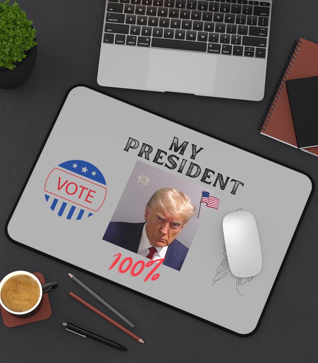 Donald Trump Desk Mat, Desk Mat, Office Computer Mat, Pad for Computer ...