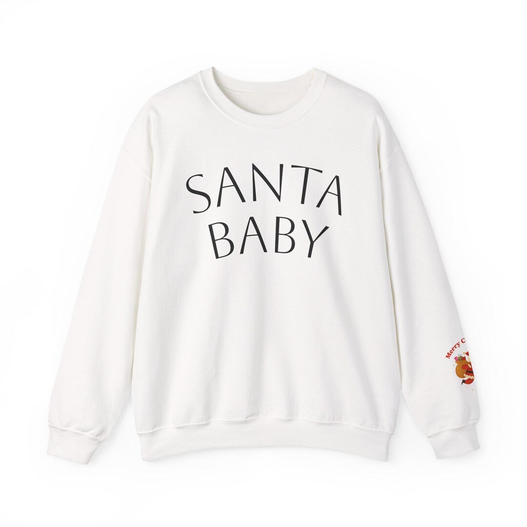 Santa Baby Sweatshirt | Christmas Holiday Lettering Crewneck - Etsy