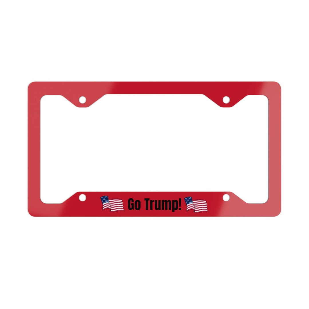 Trump Metal License Plate Frame, License Plate Frame, Republican, Trump ...