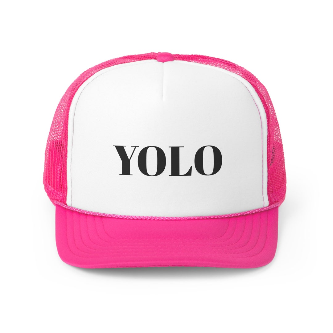 YOLO Trucker Cap, YOLO, YOLO Swag, Hat for Her, Yolo, Yolo Baseball Hat ...
