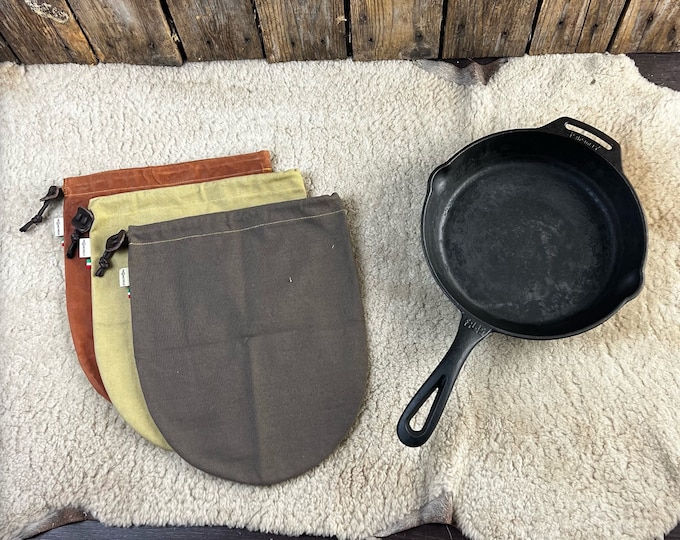 OILSKIN / WAXED CANVAS Frying Pan Bag - Etsy