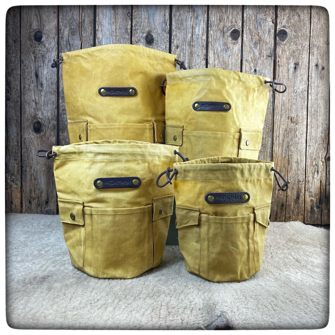 HEAVY DUTY 20oz. OILSKIN Pot Bag Deluxe 2nd Gen. - Etsy