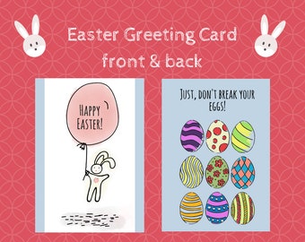 Easter gift card | Etsy