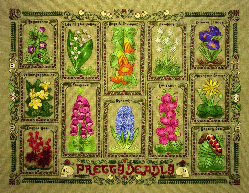 Pretty Deadly Cross Stitch PDF Pattern - Etsy Australia