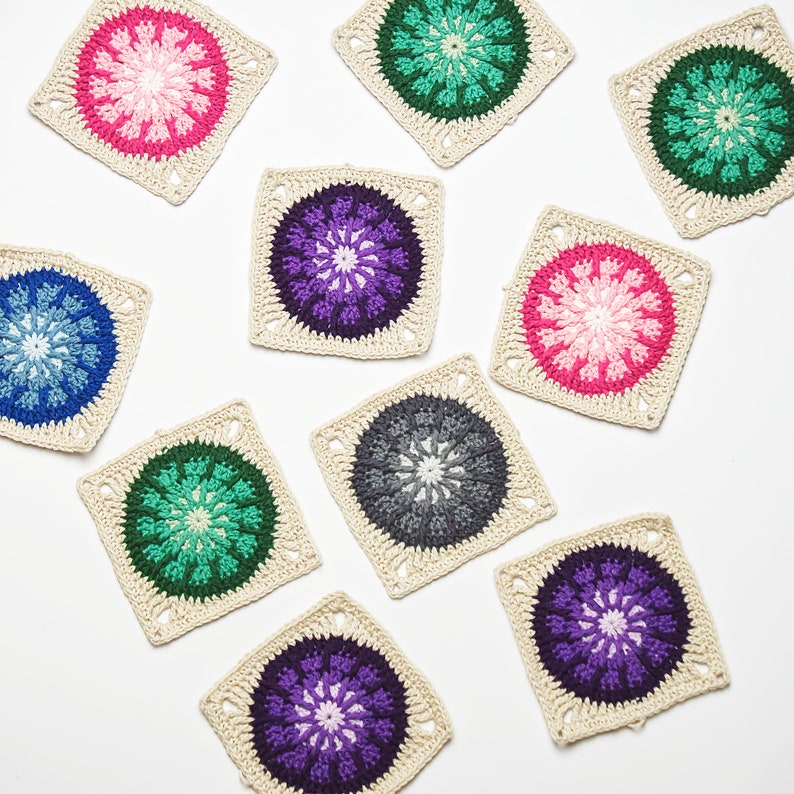 Colour Wheel Blanket PATTERN || Crochet Colour Wheel Blanket || Crochet ...