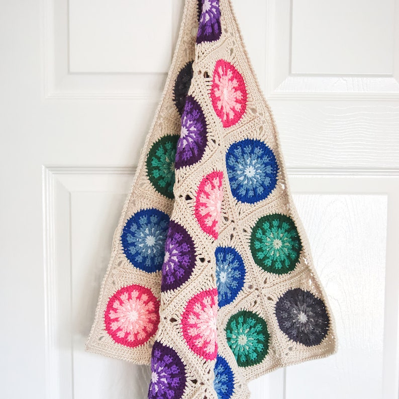 Colour Wheel Blanket PATTERN || Crochet Colour Wheel Blanket || Crochet ...