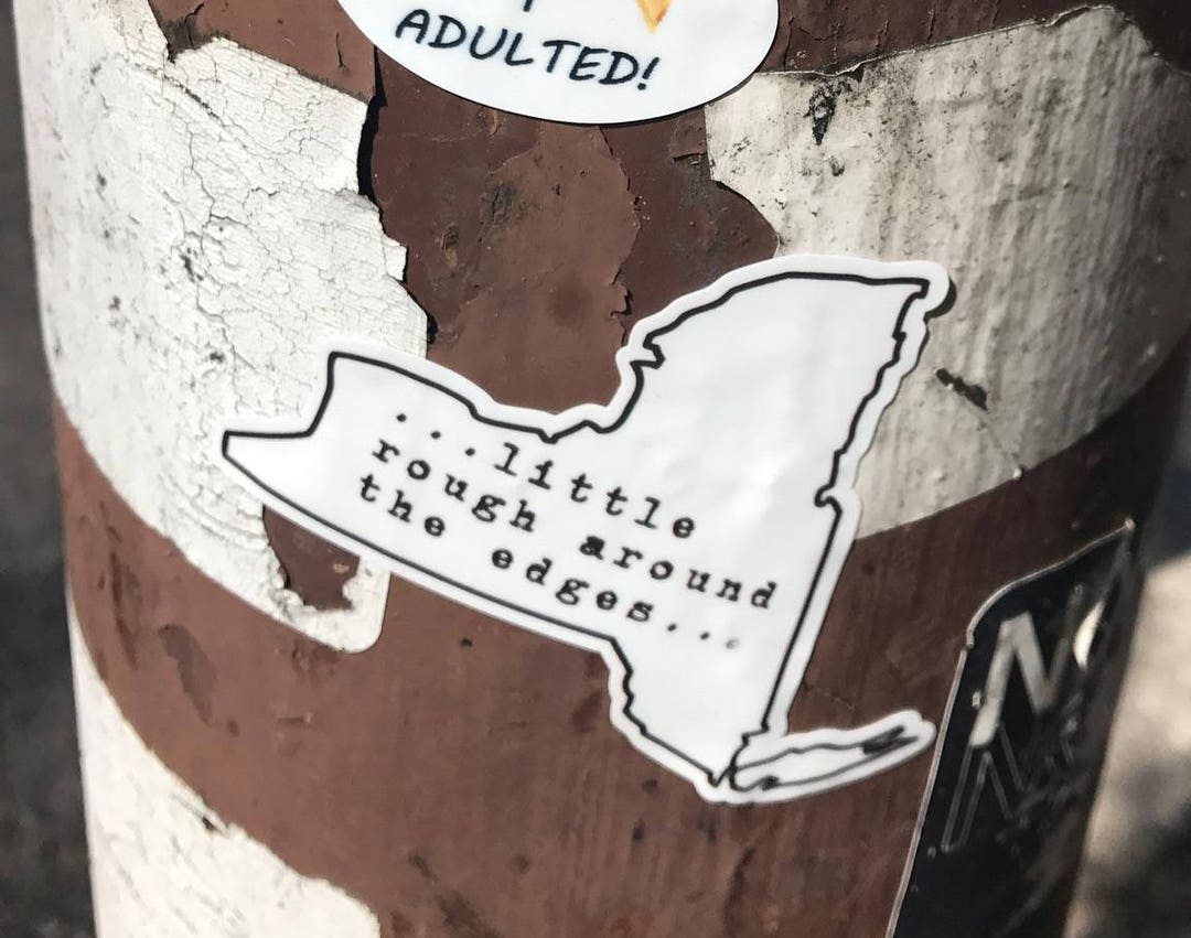 NY Rough Sticker - Etsy