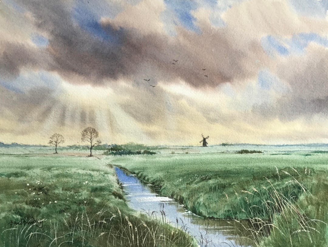 Norfolk Sky, Norfolk, Skyscapes, Rural Landscape, Windmills, Streams ...
