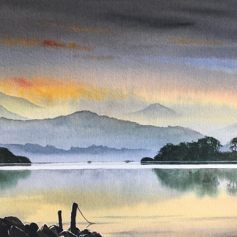 Reflections Painting - Etsy