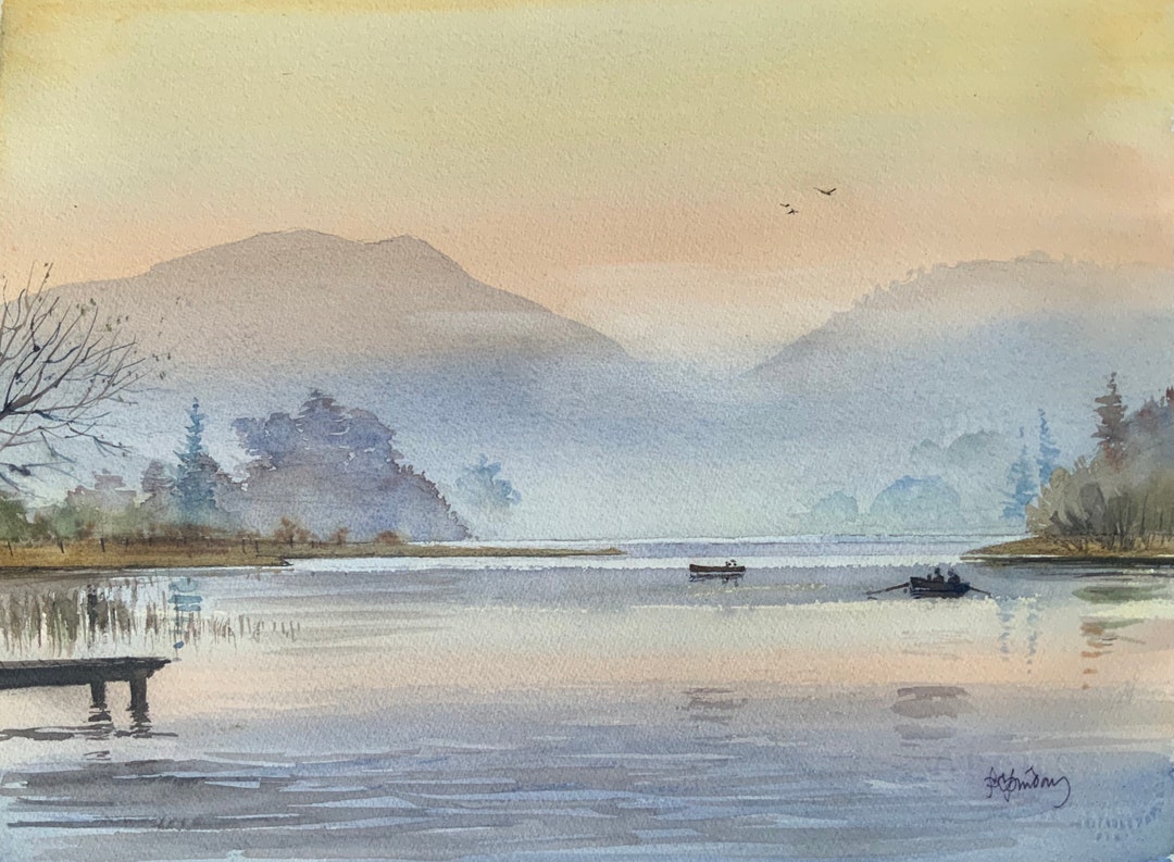 Lakeland Mood, Lake District, Lake Paintings, Misty Paintings, Lakeland ...