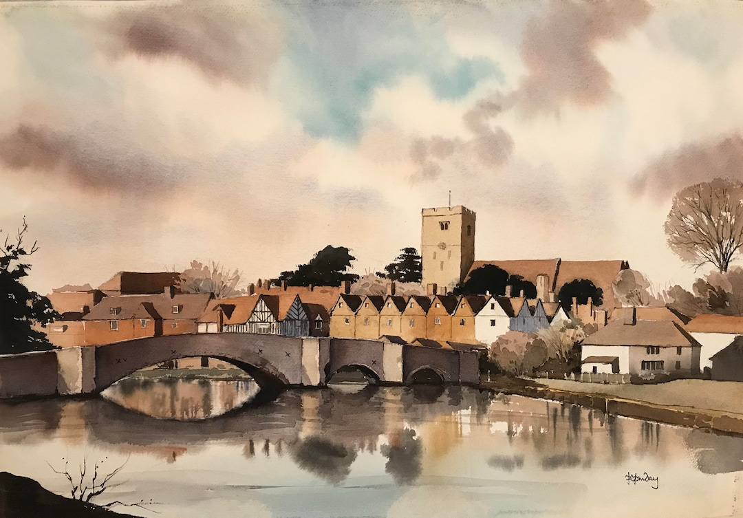 Aylesford Kent, River Landscape, River Paintings, Waterscapes, Village ...