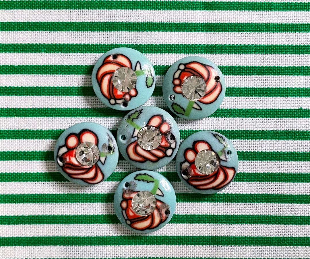 Set of 6 Handmade Polymer Clay Buttons,clothes or Crafting-style3 - Etsy