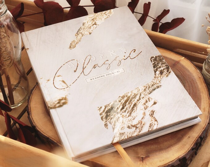 Modern Classic Reading Journal - Etsy