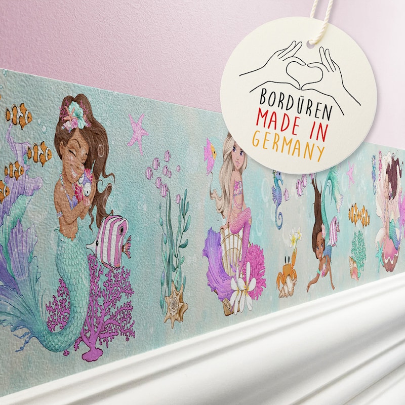 Mermaid Wallpaper Border - Etsy