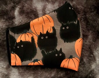 Cat Print Face Mask - Etsy