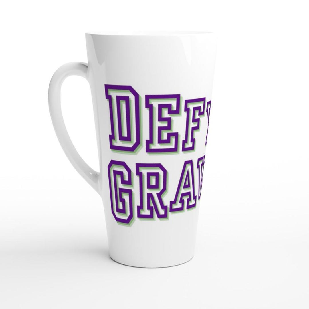 Defying Gravity Wicked Inspired White Latte 17oz Ceramic Mug Galinda ...