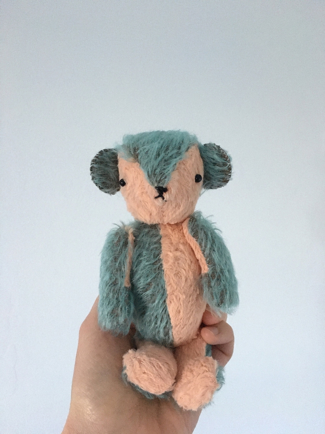 Pendleton the Traditional Multi Coloured Mohair Jointed Bear - Etsy