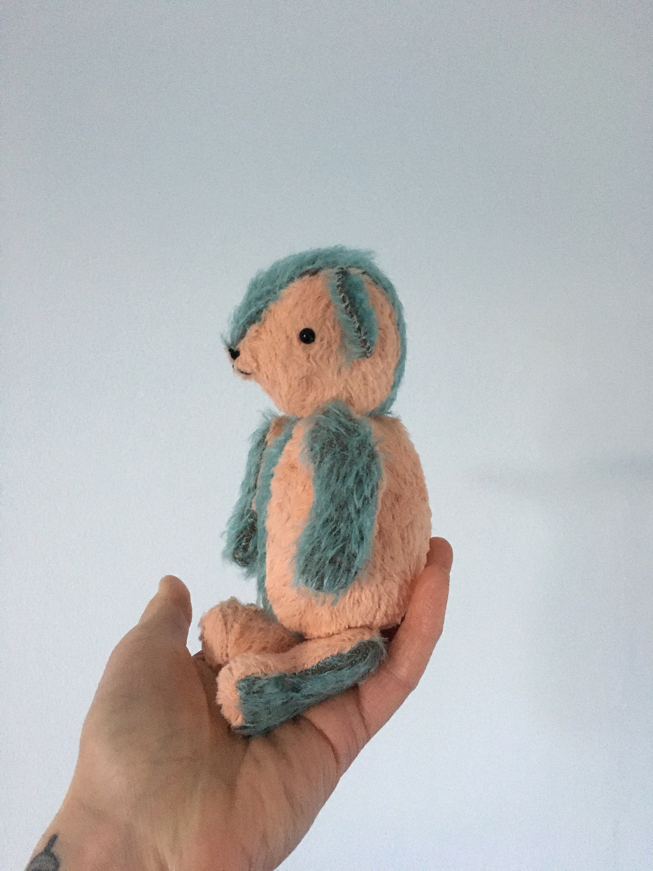 Pendleton the Traditional Multi Coloured Mohair Jointed Bear - Etsy