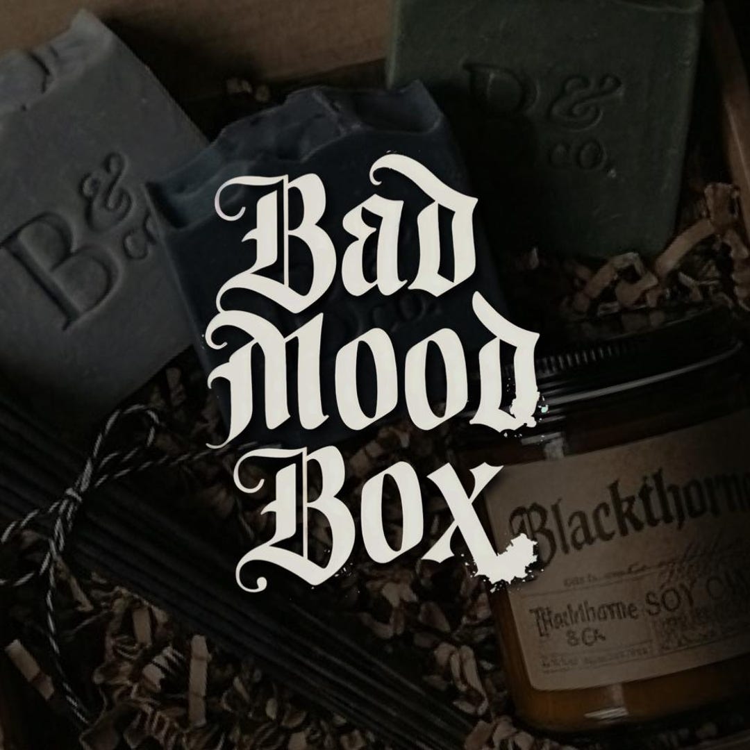 Bad Mood Bath Box | Mystery Mood-based Gift Set | Vegan Gothic Bath ...
