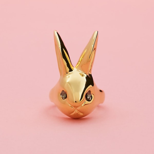 Rabbit Ring - Etsy