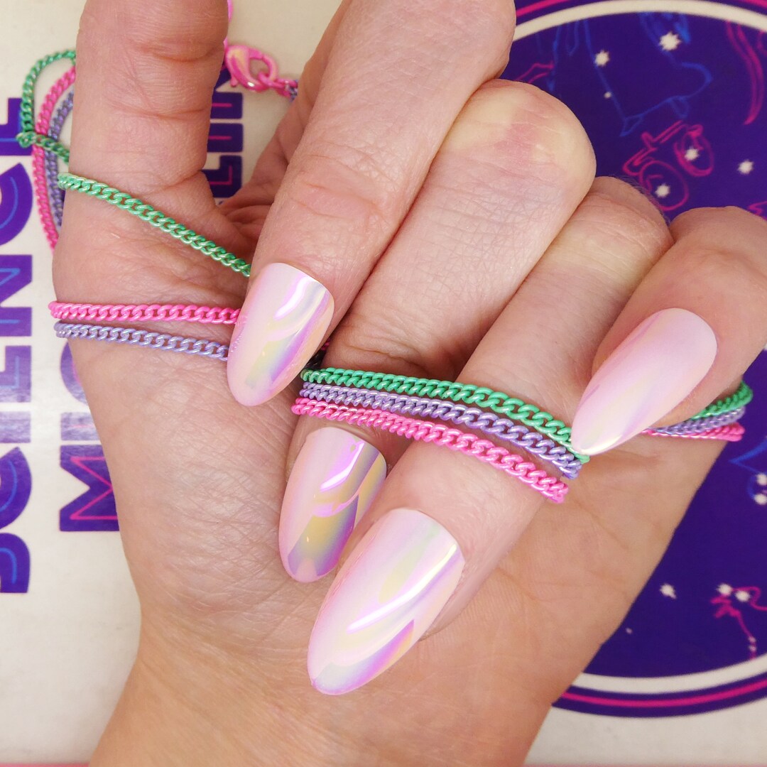 Three Chain Necklace Multi-coloured - Etsy