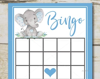 Silly Little Monkey Baby Shower Games Boy Blue Safari - Etsy