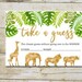 Safari Guess How Many Animals Baby Shower Game, Animals in Jar, Baby ...