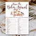 Woodland Baby Shower Game, Name the Baby Animals Game, Woodland Forest ...